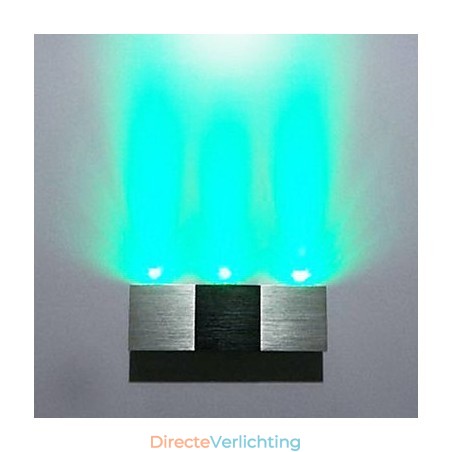 Moderne wandlamp met strooilicht Rechthoekige aluminium behuizing ...